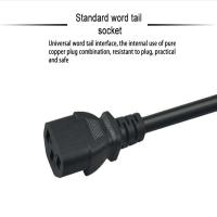 China EU Plug PVC Jacket Peripheral Power Cable OD6.8mm For Computer for sale