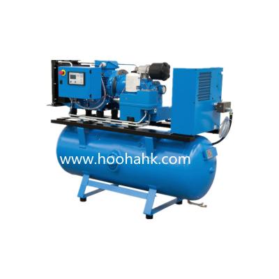 China 8bar 103L Hooha Electric Double Piston Air Compressor 15HP 7HP Air Compressor Machine for sale