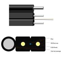 China Fibers Butterfly Indoor FTTH Drop Fiber Optic Cable for sale