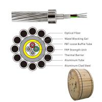 China Overhead Ground Wire 24 Core Single Mode Optical Fiber Composite OPGW Cable for sale