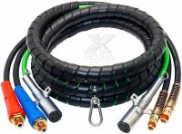 China ABS Power Air Line Hose Wrap 7 Way Electrical Cable Harness With Handle Grip for sale