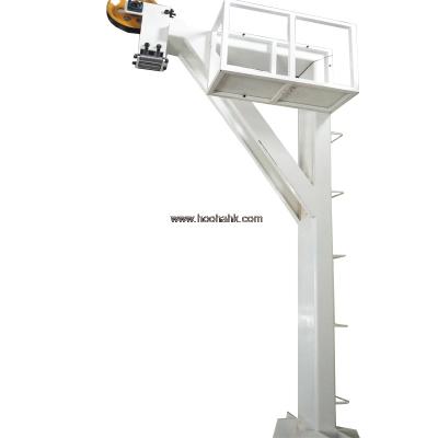 China Inline Submotor Large Cable Drawing Machine Double Reel Takeup With Drop Coiler for sale