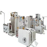 China Inline Submotor Large Cable Drawing Machine Double Reel Takeup With Drop Coiler for sale