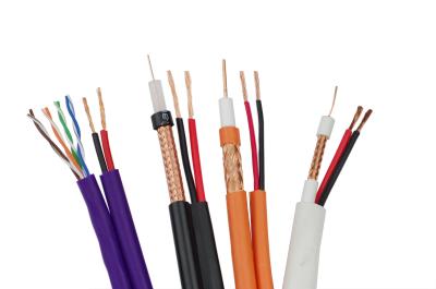 China RG59 + 2c Power Coaxial Cable And Wire With PVC / PE / LSZH Jacket for sale