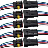 China 2 / 4pin Way Waterproof Automotive Cable Harness With Connectors for sale