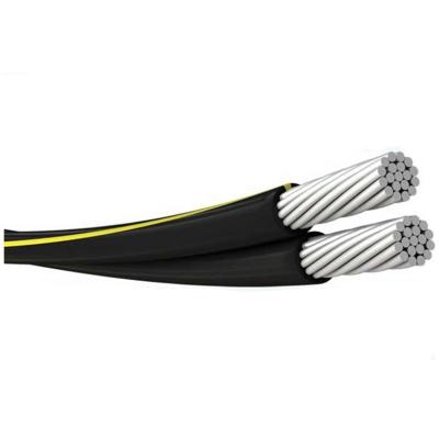 China 2*16 25mm ABC 2 core Low Volt 1kv PVC Insulated Africa Overhead Electric transmission ABC Duplex Aerial Bundled Cable Su for sale