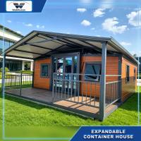 China Expandable Container House Prefabricated Modular Container for Resort Commercial Space Portable Folding Design Flexible Solution for sale