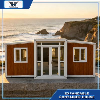 China Expandable container house energy insulation modern design providing comfortable living and working environment anywhere for sale