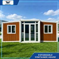 China Expandable container house combining sturdy materials and expandable design for flexible in remote locations and temporary setups for sale