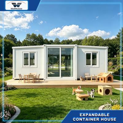 China Expandable container house combining sturdy materials and expandable design for flexible in remote locations and temporary setups for sale