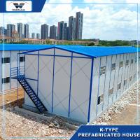 China Durable K Type Temporary Prefabricated House with Light Steel Frame for Office, Dormitory, Emergency Shelter and Industrial Facilities for sale