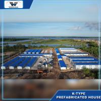 China Portable K Type Prefab Building with Steel Structure System for Construction Site Office, Labor Camp and Temporary Accommodation for sale