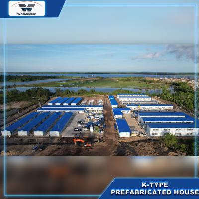 China Portable K Type Prefab Building with Steel Structure System for Construction Site Office, Labor Camp and Temporary Accommodation for sale