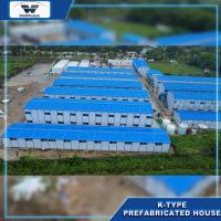 China Affordable K Type Prefabricated House with Sandwich Panel Wall System for Quick Installation Temporary Housing Solutions for sale