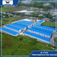China Affordable K Type Prefabricated House with Sandwich Panel Wall System for Quick Installation Temporary Housing Solutions for sale