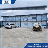 China K Type Steel Structure Prefab House for Worker Accommodation, Temporary Office, Dormitory and Large Scale Engineering Projects for sale