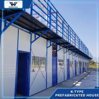 China K Type Steel Structure Prefab House for Worker Accommodation, Temporary Office, Dormitory and Large Scale Engineering Projects for sale