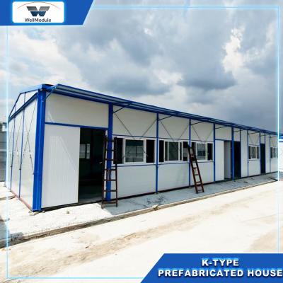 China Eco Friendly K Type Prefabricated Modular House with Energy Saving Panels for Temporary Housing and Commercial Applications for sale