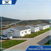China T Type Prefabricated Building Solution with Fast Installation for Construction Sites, Industrial Camps and Temporary Housing Projects for sale