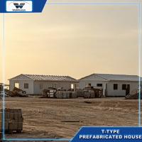 China Portable T Type Prefab Building with Steel Structure System for Construction Site Office, Labor Camp and Temporary Living Facilities for sale
