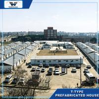 China Portable T Type Prefab Building with Steel Structure System for Construction Site Office, Labor Camp and Temporary Living Facilities for sale