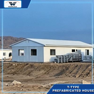 China T Type Prefabricated Modular House with Quick Assembly Design for Worker Accommodation, Dormitory and Project Support Facilities for sale