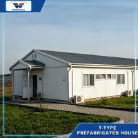 China Affordable T Type Prefabricated House with EPS Sandwich Panel Wall for Fast Installation Temporary Housing Solutions for sale