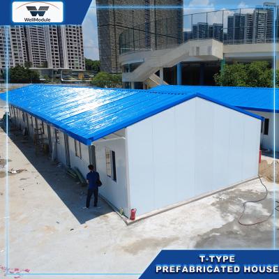 China Fast Installation T Type Modular House System for Temporary Living Facilities, Construction Camps and Workforce Housing Solutions for sale
