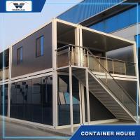 China Portable Container House with Sandwich Panel and Steel Frame for Worker Dormitory, Office, Camp and Emergency Housing Applications for sale