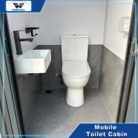 China Portable toilet cabin quick setup and performance ideal for construction sites outdoor events and temporary sanitation requirements for sale