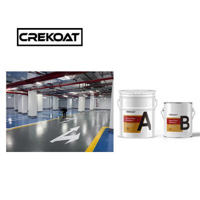 China Hardener Industrial Epoxy Floor Coating Adhesion Long Lasting Floor Paint 3mm for sale