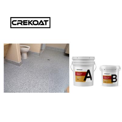 China Decorative Clear Polyaspartic Floor Coating Excellent Adhesion Full Broadcast for sale