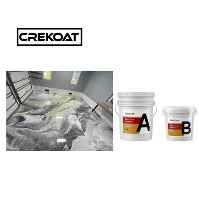 China Unmatched Countertop Metallic Epoxy Floor Coating Zero VOC Seamless High Build for sale