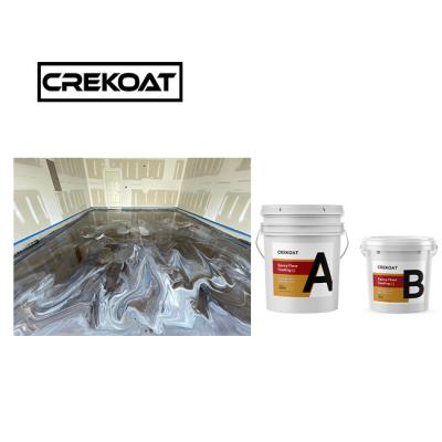 China Pure Metallic Epoxy Floor Coating Solvent Free Epoxy Coating Gloss for sale