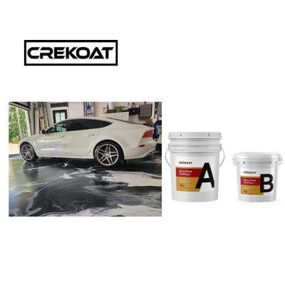 China Crystal Clear Epoxy Resin Coating Seamless Zero VOC 100% Solids for sale