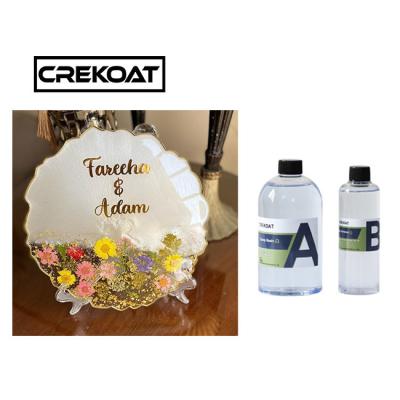 China High Build Liquid Glass Table Top Art Clear Epoxy Resin Two Component for sale
