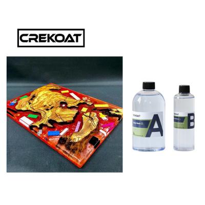 China Low Odor Art Jewelry Epoxy Resin Fast Curing Crystal Clear Glass Like Finish for sale
