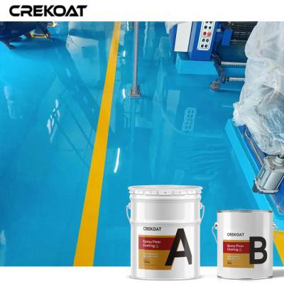 China High Gloss Finish Industrial Epoxy Floor Coating Withstand Heavy Traffic for sale