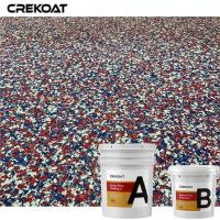 China Garages Terraces Decorative Epoxy Resin Floor Coating With Multi Color Flakes for sale