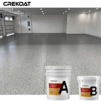 China Vinyl Chips Flake Clear Resin Floor Coating With Epoxy Quartz Metallic for sale