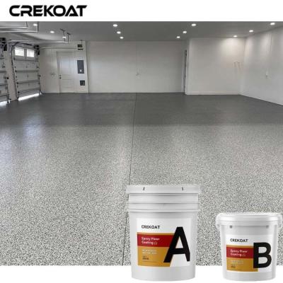 China Vinyl Chips Flake Clear Resin Floor Coating With Epoxy Quartz Metallic for sale