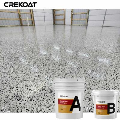 China Anti Slip Flake Epoxy Coating Garage Epoxy Resin Flooring With Flakes for sale