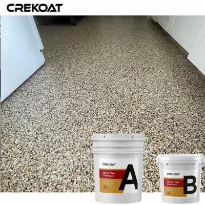 China 100% Solid Epoxy Resin Flake Concrete Coating 2 Component Product for sale