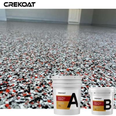 China Larger Flakes Epoxy Resin Floor Coating Seamless Chip Non Flammable for sale