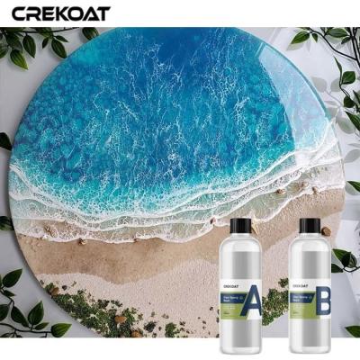 China Top Coat Clear Epoxy Resin Pouring UV Resistant Bubble Free for sale