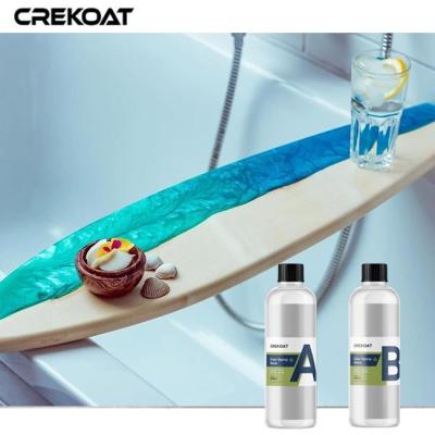 China Low Odor Crystal Epoxy Resin Table Durable Long Lasting Coating for sale