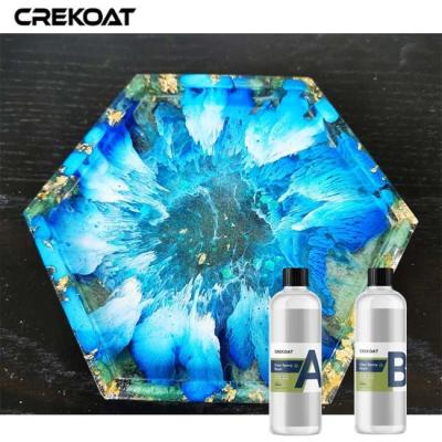 China 2 Part Crystal Clear Resin For Outdoor High End Aesthetics Anti Yellowing for sale