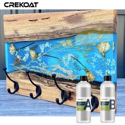 China Crystal Clear Epoxy Resin Topcoat High Viscosity Fast Curing For Crafts for sale