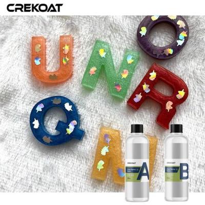 China Crystal Clear Epoxy Resin For Silicone Mold Metal Materials for sale