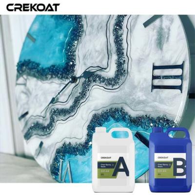 China Heat Resistant Crystal Cast Resin For Resin Embedded LED Artwork for sale